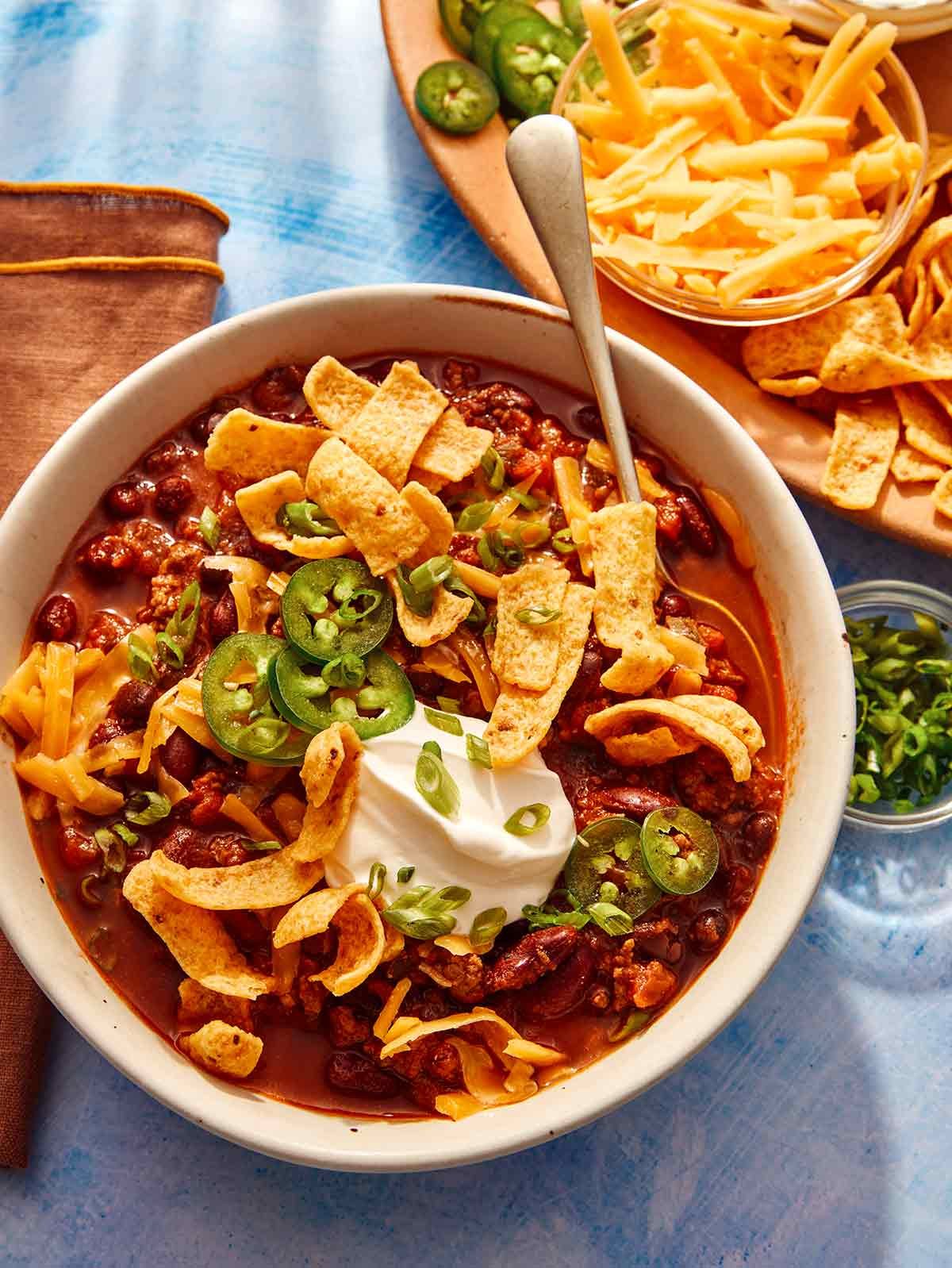 Easy Chili Recipe - Spoon Fork Bacon - MasterOfCooking