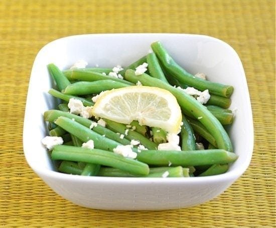 Green Beans with Lemon and Feta Cheese - MasterOfCooking