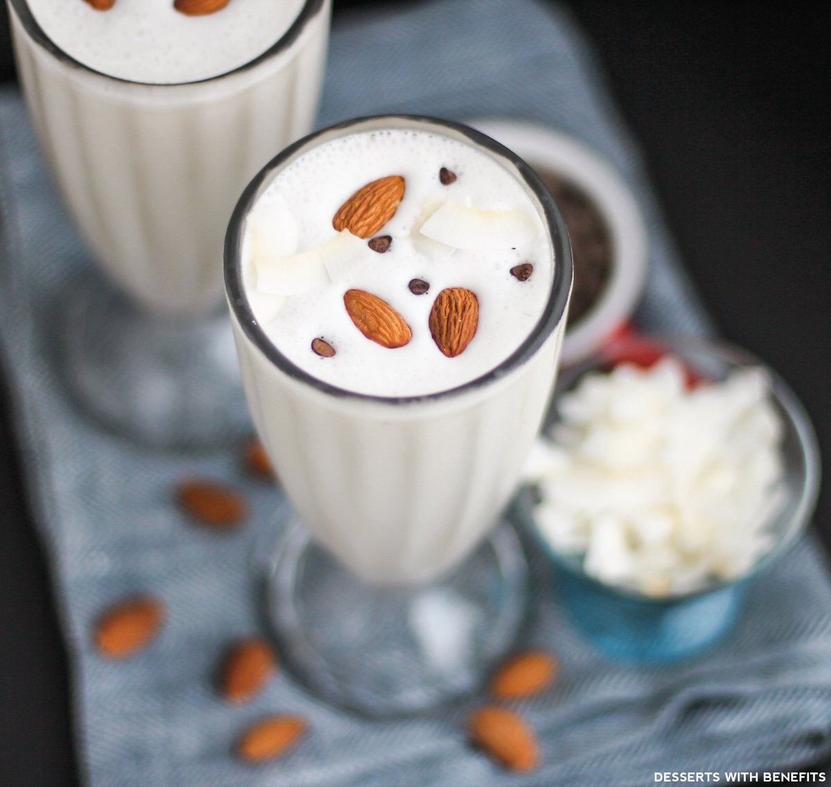 Healthy Almond Joy Milkshake Recipe - MasterOfCooking