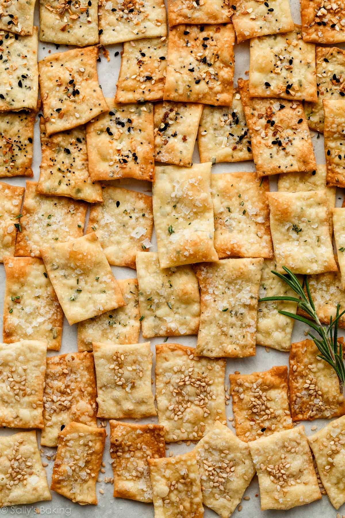 Homemade Artisan Crackers (4 Flavors) - MasterOfCooking