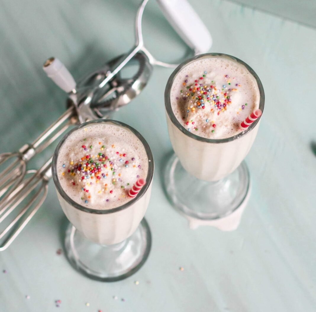 Healthy Cake Batter Milkshake Recipe - MasterOfCooking
